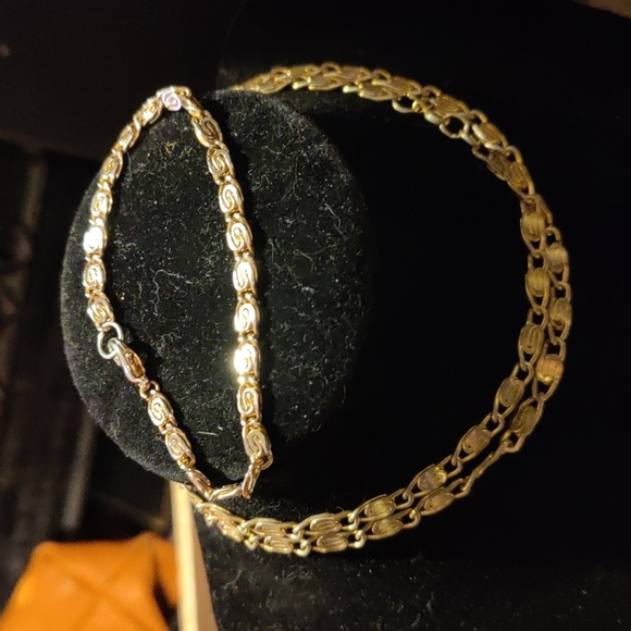 Jewelry | 45mm Womens Ladies Chain Snail Link Yellow Gold Filled ...